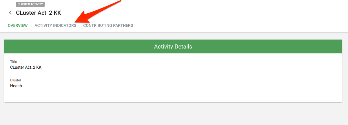 Add Cluster Activity and Cluster Activity indicator – PRP Knowledge Base